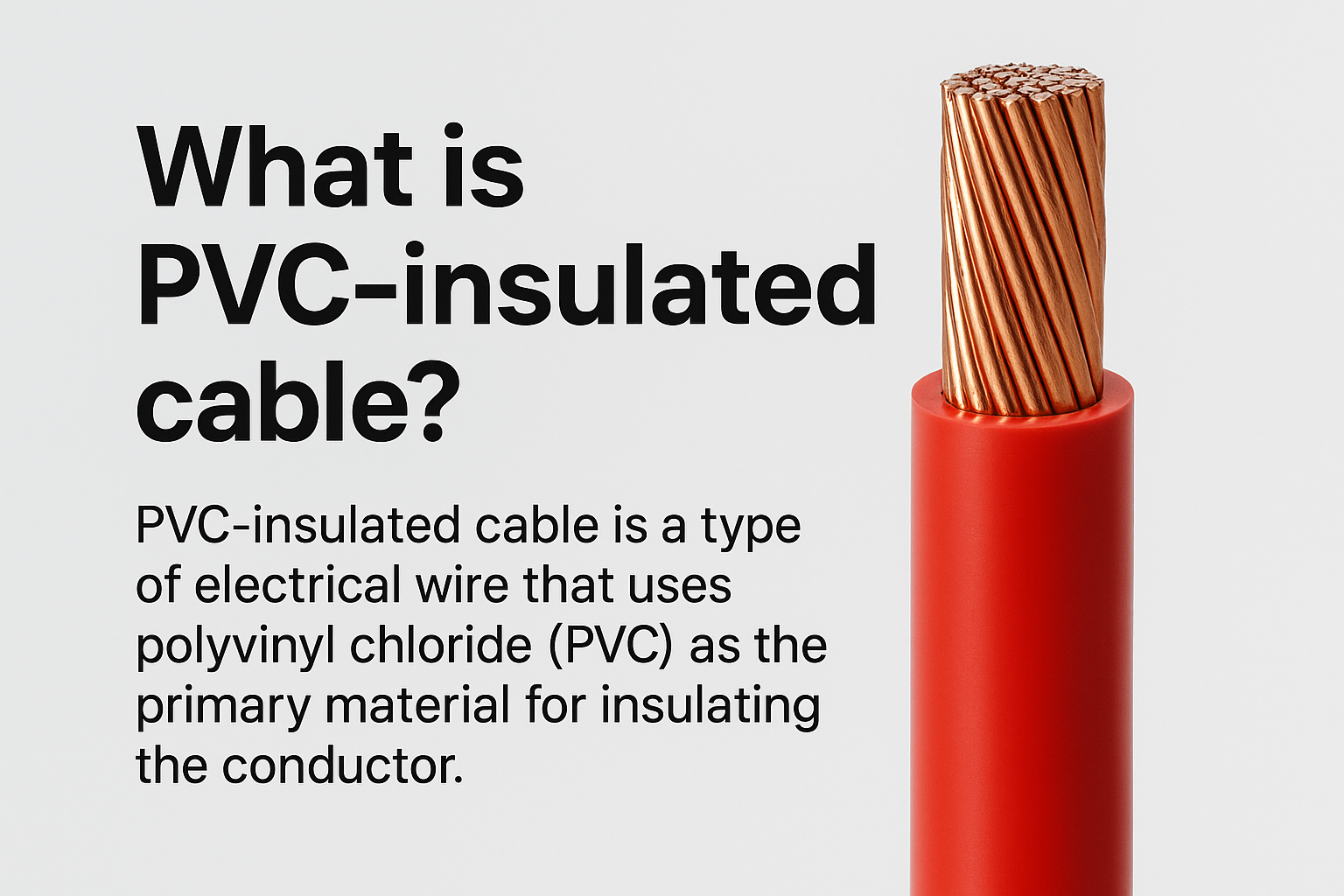 Qu'est-ce qu'un câble à isolation pvc ? - Qrunning Wire And Cable